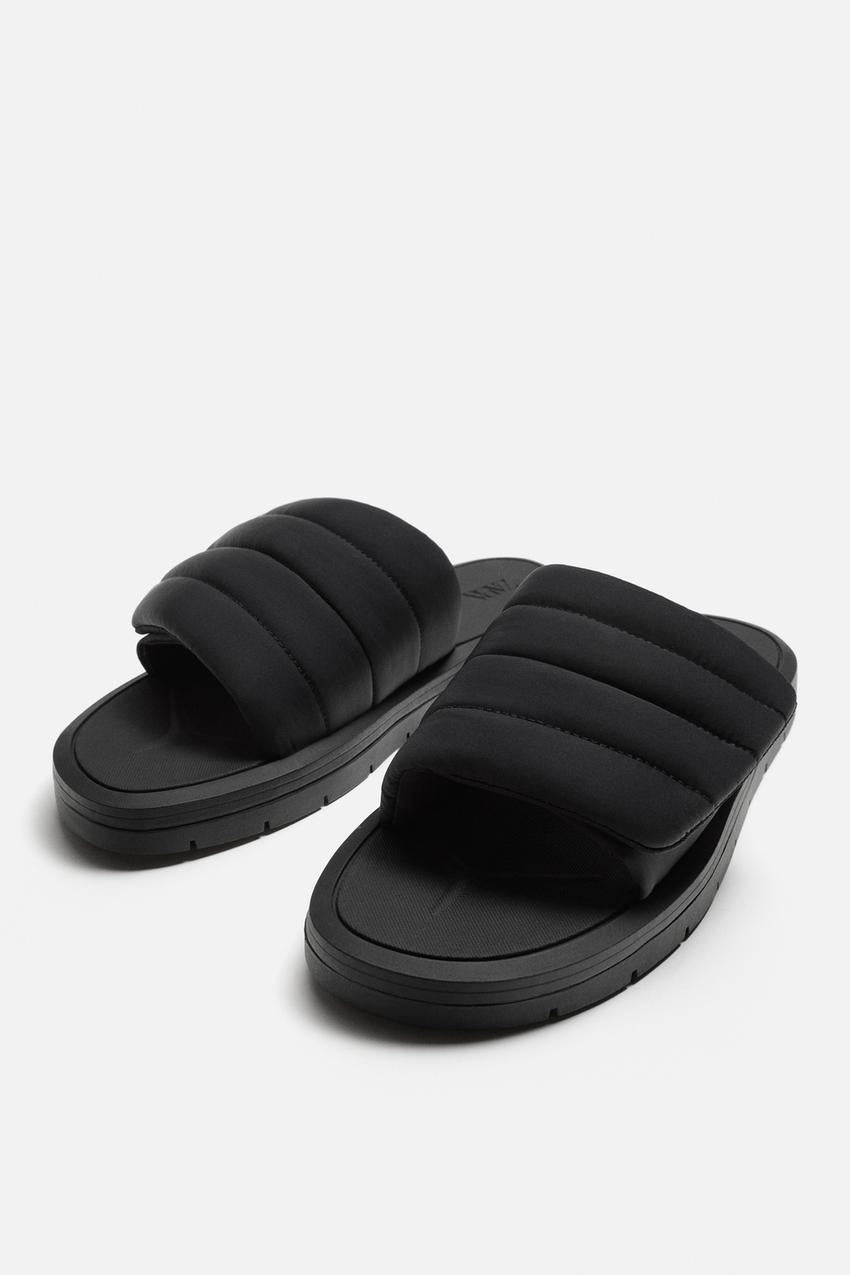 Zara Cushioned Quilted tech slider – Tdp.ng